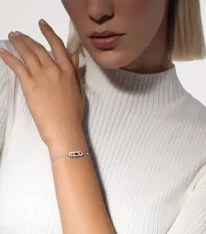 Messika Baby Move Classique 18 Karat White Gold Diamond Bracelet