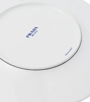 Prada Triangles Charger Plate - Black