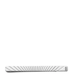 Cartier Stainless Steel Double C Tie Clip - Silver