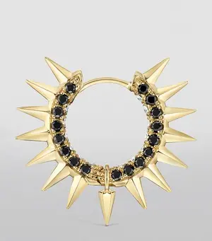 MARIA TASH Diamond Mohawk Single Hoop Earring