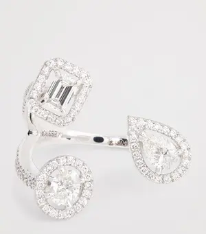 Messika My Twin Toi Et Moi Diamond Ring In White Gold