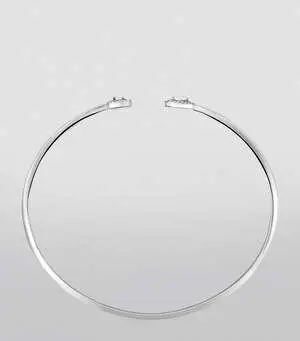 Messika My Twin Diamond Bangle In 18k White Gold