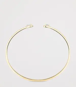 Messika My Twin Diamond Bangle In Yellow