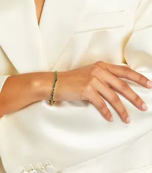 Shay 18kt Yellow Multi-cut Emerald Bracelet
