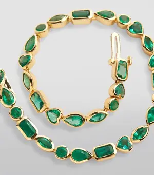 Shay 18kt Yellow Multi-cut Emerald Bracelet