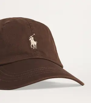 Polo Ralph Lauren Cotton Baseball Cap With Embroidered Pony - Brown