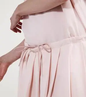 Prada Cotton Pleated Mini Skirt