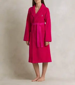 Ralph Lauren Polo Player Bath Robe - Pink