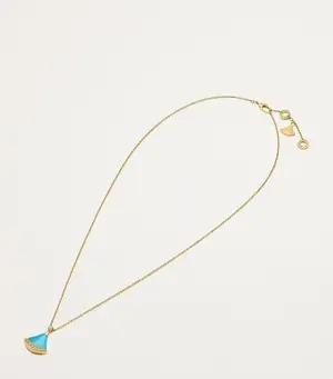 BVLGARI Rose Diamond And Turquoise Divas’ Dream Necklace