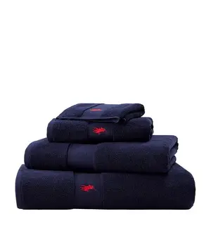 Ralph Lauren Polo Player Face Cloth - Navy