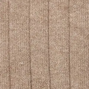 Falke Lhasa Ribbed Socks In Wool-cashmere Blend - Brown