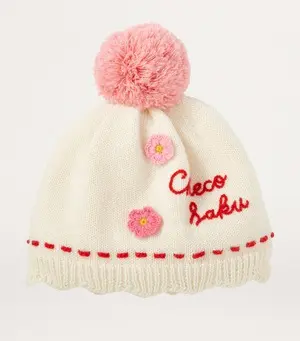 MIKI HOUSE Chieco Saku Beanie With Pom-pom