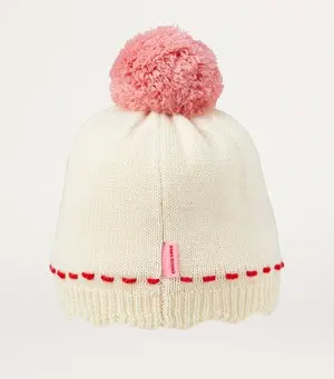 MIKI HOUSE Chieco Saku Beanie With Pom-pom