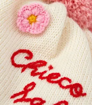 MIKI HOUSE Chieco Saku Beanie With Pom-pom