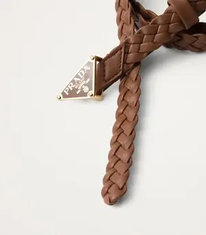Prada Nappa Leather Braided Belt