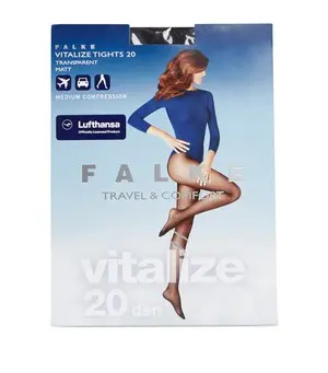 Falke Vitalize 20 Denier Tights With Medium Compression - Black