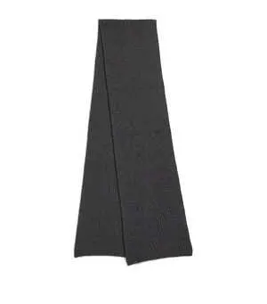 Sunspel Wool-cashmere Waffle Scarf - Grey