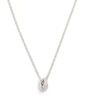 ENGELBERT Pavé Diamond Gold Legacy Knot Necklace