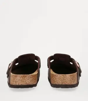 BIRKENSTOCK Oiled Leather Boston Clogs - Brown