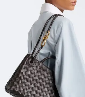 Bottega Veneta Andiamo Small Leather Top-handle Bag - Brown