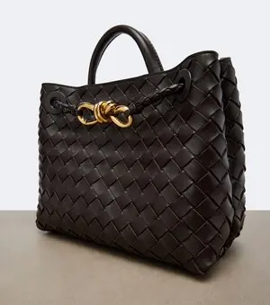 Bottega Veneta Andiamo Small Leather Top-handle Bag - Brown