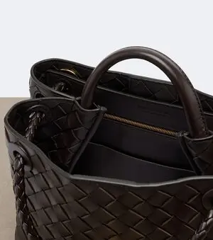 Bottega Veneta Andiamo Small Leather Top-handle Bag - Brown