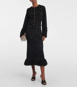 Rabanne Cropped Cardigan With Buttoned Front