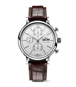 IWC SCHAFFHAUSEN Portofino Chronograph Stainless Steel Watch - White