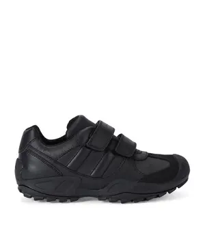 Geox Leather New Savage Sneakers - Black