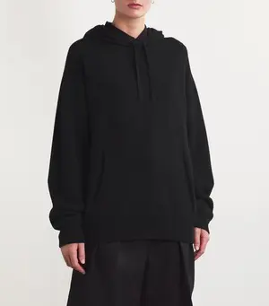 Harrods Cashmere Hoodie - Black