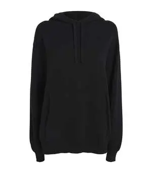 Harrods Cashmere Hoodie - Black