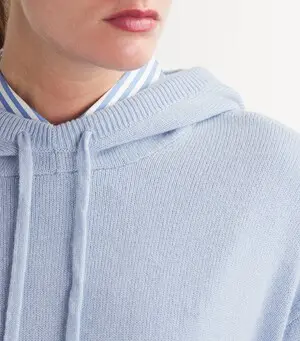 Harrods Cashmere Hoodie - Blue