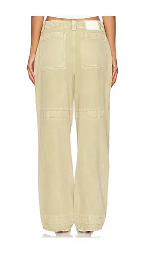 GRLFRND Steph Low Rise Cargo Jeans - Beige