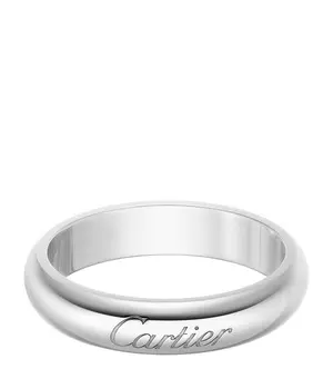 Cartier Platinum Wedding Ring - White