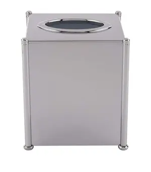 ZODIAC Square Tissue Box - Silver