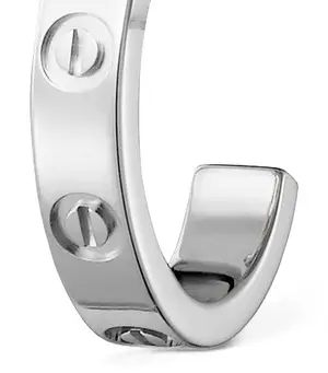 Cartier 18 Karat Gold Love Hoop Earrings