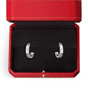 Cartier 18 Karat Gold Love Hoop Earrings