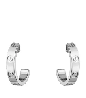 Cartier 18 Karat Gold Love Hoop Earrings