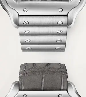 Cartier Santos De Dual Time Watch