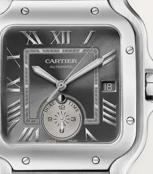 Cartier Santos De Dual Time Watch