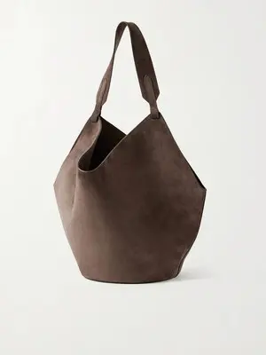 Khaite Lotus Medium Suede Tote