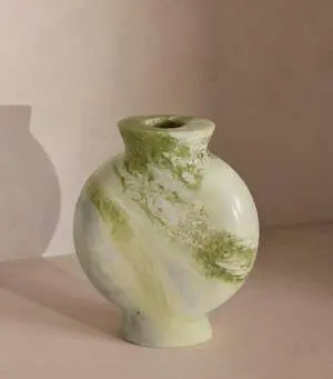 SOHO HOME Marble Sesso Vase - Green