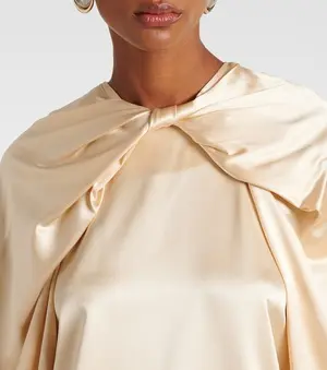 Max Mara Torchon Silk Satin Blouse