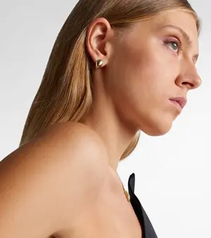 SUZANNE KALAN Curved Claw 18kt Yellow Earrings