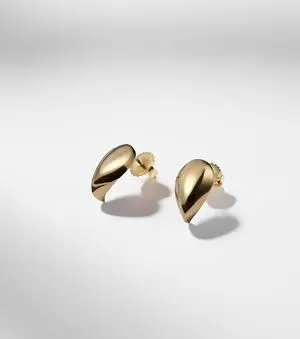 SUZANNE KALAN Curved Claw 18kt Yellow Earrings