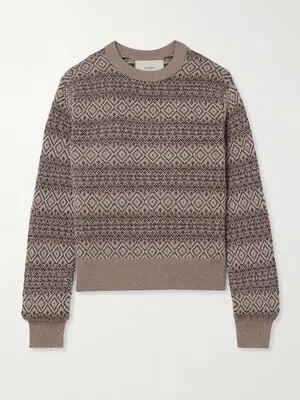 Purdey Kirkstone Fair Isle Cashmere Sweater - Brown