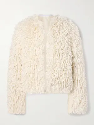 FFORME Van Merino Wool-blend Jacket - Cream