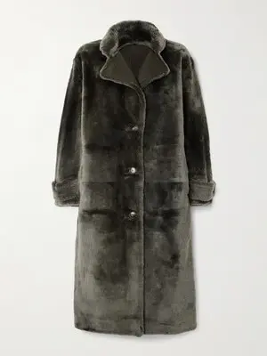 YVES SALOMON Shearling Coat - Brown