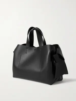 Acne Studios Musubi Knotted Leather Tote - Black
