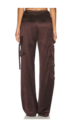 Retrofete Satin Cargo Trousers